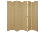 5 Panel Woven Room Divider Screen | Temple & Webster