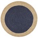 Network Jasmine Round Navy Rug | Temple & Webster