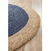 Network Jasmine Round Navy Rug | Temple & Webster