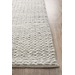 Network Caterina Grey Hand Woven Sumac Weave Wool & Viscose Rug ...