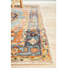 Network Rust & Blue Power-Loomed Transitional Rug | Temple & Webster