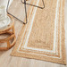 Network Natural & White Kyros Caratacos Hand-Braided Jute Runner ...