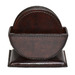 7 Piece Buffalo Leather Coaster & Holder Set | Temple & Webster