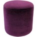 Park Avenue Small Velvet Ottoman & Reviews | Temple & Webster