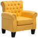 Naturally Provinicial Dumas Upholstered Armchair | Temple & Webster