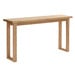 Temple & Webster Ski-Leg Oak Wood Console Table