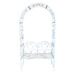 The Complete Garden Steel Garden Bench with Arch | Temple & Webster