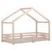LivingFusion Kids' Yumi Pine Wood House Bed Single | Temple & Webster