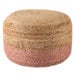 LaGraceHome Natural Jute & Cotton Pouffe | Temple & Webster