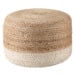 LaGraceHome Natural Jute & Cotton Pouffe | Temple & Webster