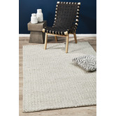 Network Rugs Caterina Grey Hand Woven Sumac Weave Wool & Viscose Rug ...