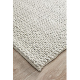 Network Rugs Caterina Grey Hand Woven Sumac Weave Wool & Viscose Rug ...