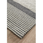 Network Rugs Jerrold Grey Hand Woven Flatweave Wool & Viscose Rug ...