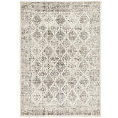 Network Rugs Cream & Grey Transitional Distressed Rug | Temple & Webster
