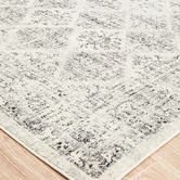 Network Rugs Cream & Grey Transitional Distressed Rug | Temple & Webster