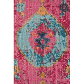 Network Rugs Pink Vintage Look Power Loomed Cotton Blend Rug | Temple ...