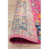 Network Rugs Pink Vintage Look Power Loomed Cotton Blend Rug | Temple ...