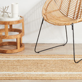Network Rugs Natural & White Kyros Caratacos Hand-Braided Jute Runner ...