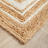 Network Rugs Natural & White Kyros Caratacos Hand-Braided Jute Runner ...