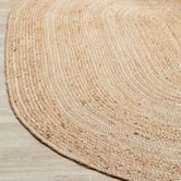 Network Rugs Natural Hand-Braided Jute Oval Rug | Temple & Webster