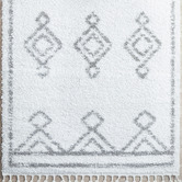Network Rugs White & Silver Mahdi Berber Power-Loomed Shag Rug | Temple ...