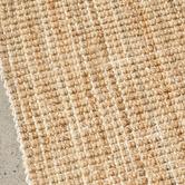 Natural Madras Marlo Hand-Loomed Jute Rug | Temple & Webster