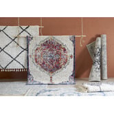 Network Rugs Black & Cream Viona Fringed Moroccan Rug | Temple & Webster