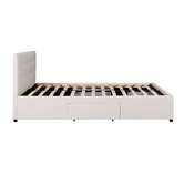 Mikasa Furniture June Faux Leather Bed Frame with 4 Drawers | Temple ...