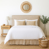 By Designs Cowell Linen-Blend Queen Bedhead | Temple & Webster