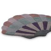 Lilac Decor Shell Hand-Tufted Wool Rug | Temple & Webster