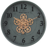 TemporalLiving&Decor 50cm Boston Metal Wall Clock | Temple & Webster