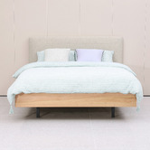 Evergreen Home Ameera Messmate Wood Queen Bed Frame | Temple & Webster