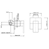 Expert Homewares Ottimo Shower/Bath Wall Mixer | Temple & Webster