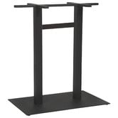 Bright Side Furniture Matte Black Steel Rectangular Bar Table Base ...