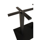 Bright Side Furniture Matte Black Steel Rectangular Table Base | Temple ...