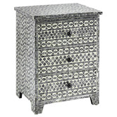 Santa Fe Shell Inlay Side Table | Temple & Webster