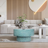 Denise Round Capiz Shell Coffee Table | Temple & Webster