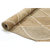 Natural Artisan Diamond Weave Contemporary Jute Rug | Temple & Webster
