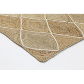 Natural Artisan Diamond Weave Contemporary Jute Rug | Temple & Webster
