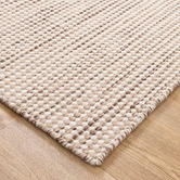 Lifestyle Floors Sand Skandi Hand-Woven Wool-Blend Rug | Temple & Webster