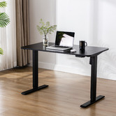 Corner Office Fenge Electric Sit & Stand Desk with USB Charging Port ...