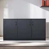 Corner Office Black Helena 3 Door Sideboard Buffet | Temple & Webster