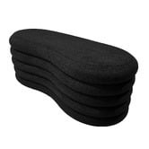 Corner Office Andres Boucle Storage Ottoman Bench | Temple & Webster