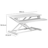 Ergovida Manual Desk Riser | Temple & Webster