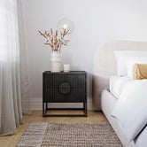 Continental Designs Tessa 2 Drawer Bedside Table | Temple & Webster