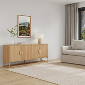 Continental Designs Tessa Ripple Slatted Sideboard | Temple & Webster