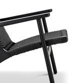 Continental Designs Hans Wegner Replica Oak Wood & Rattan Lounge Chair ...