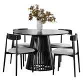4 Seater Finn Dining Table & Chair Set | Temple & Webster