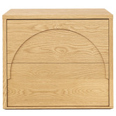 Continental Designs Persei 2 Drawer Bedside Table | Temple & Webster