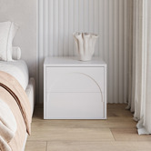 Continental Designs Persei 2 Drawer Bedside Table | Temple & Webster